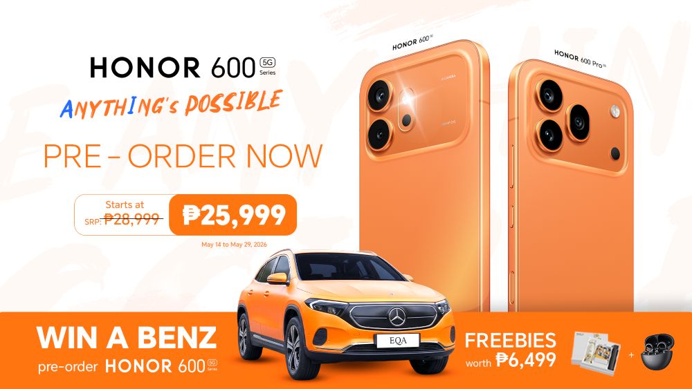 Pre-order HONOR 600 from P25,999 For a Chance to Win a Mercedes-Benz ...